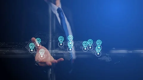 Animated world map with moving AI electr... | Stock Video | Pond5