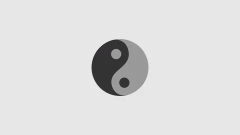 Animated yin yang symbol loader | Stock Video | Pond5