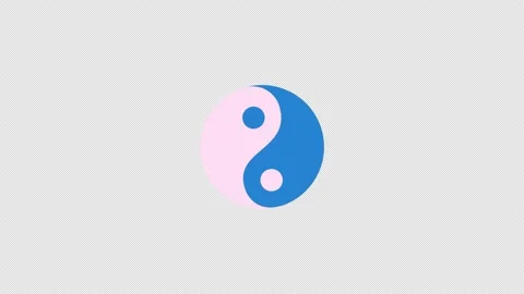 Animated yin yang symbol preloader | Stock Video | Pond5