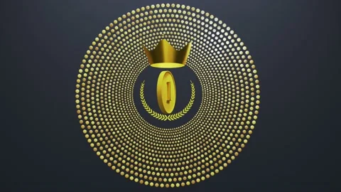 animation of 1st first place winner meda... | Stock Video | Pond5