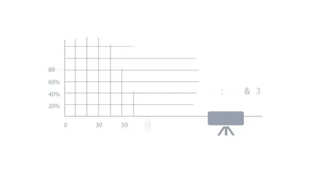 Animation of 2D graphics , business fina... | Stock Video | Pond5