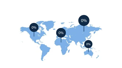 Animation of 2D graphics , business fina... | Stock Video | Pond5