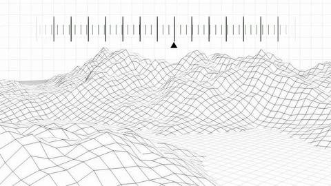 Animation of a 3d floor with grid patter... | Stock Video | Pond5