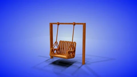 Animation of 3D garden swing illustratio... | Stock Video | Pond5
