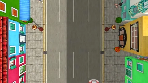 ANIMATION - 3D graphics of a city street... | Stock Video | Pond5