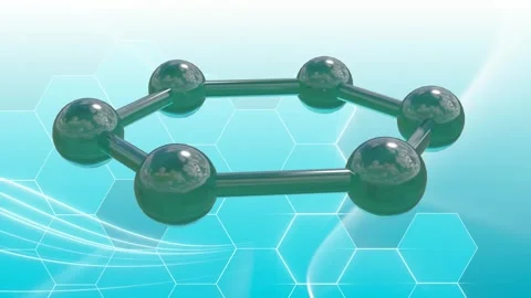 Animation of 3d micro of molecule on blu... | Stock Video | Pond5