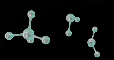 Animation of 3d micro of molecules on bl... | Stock Video | Pond5