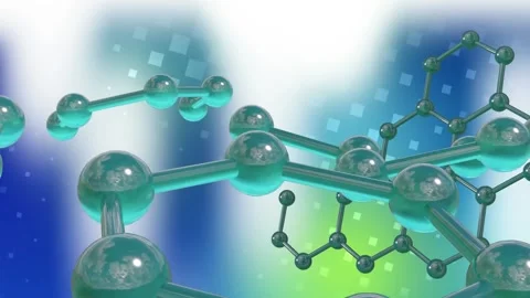 Animation of 3d micro of molecules on bl... | Stock Video | Pond5