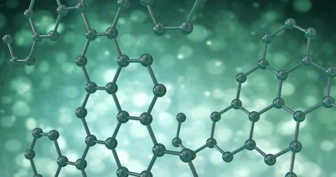 Animation of 3d micro of molecules on gr... | Stock Video | Pond5