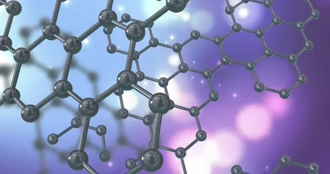 Animation of 3d micro of molecules on pu... | Stock Video | Pond5