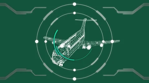 Animation of 3d technical drawing of mod... | Stock Video | Pond5