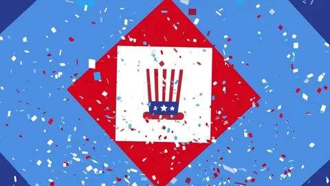 Animation of 4th of july independence da... | Stock Video | Pond5