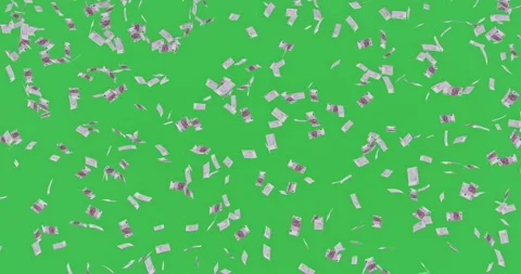 Animation of 500 euros bills falling on ... | Stock Video | Pond5