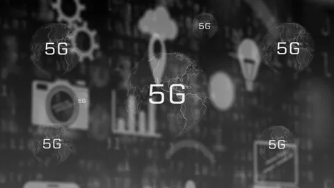 Animation of 5g over globe and connectio... | Stock Video | Pond5