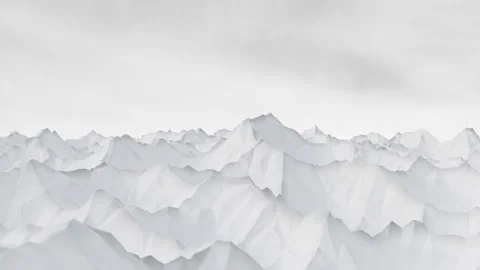 animation of abstract white mountain lan... | Stock Video | Pond5