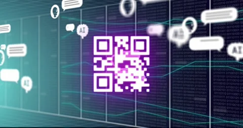 Animation of ai data processing, chat an... | Stock Video | Pond5