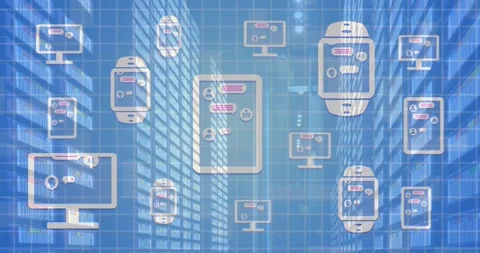 Animation of ai data processing over ele... | Stock Video | Pond5