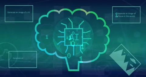 Animation of ai data processing over glo... | Stock Video | Pond5