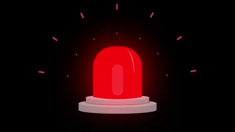 animation of an ambulance siren, on a tr... | Stock Video | Pond5