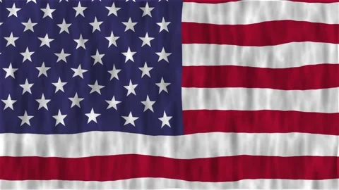 Animation Of American Flag Waving | Stock Video | Pond5