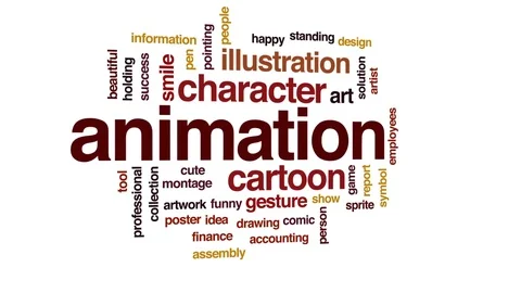 Animation animated word cloud, text desi... | Stock Video | Pond5