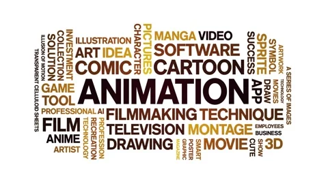 Animation animated word cloud,animation ... | Stock Video | Pond5