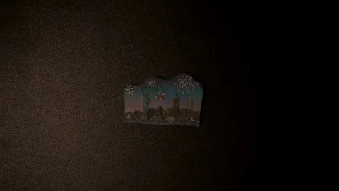 Animation - appearance of fridge magnets... | Stock Video | Pond5