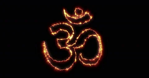 Animation of the appearance om (ohm) sym... | Stock Video | Pond5