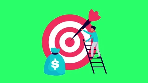 Animation archery target Infographic ico... | Stock Video | Pond5