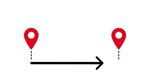 Animation of an arrow extending from the... | Stock Video | Pond5