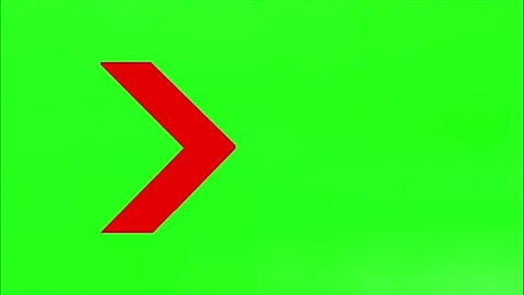 Animation Of Arrows Sign On Green Screen... | Stock Video | Pond5