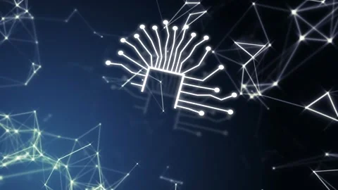 Animation of artificial intelligence tex... | Stock Video | Pond5