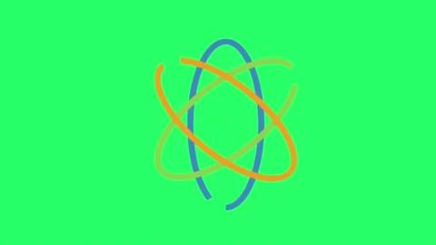 Animation atomic structure science objec... | Stock Video | Pond5