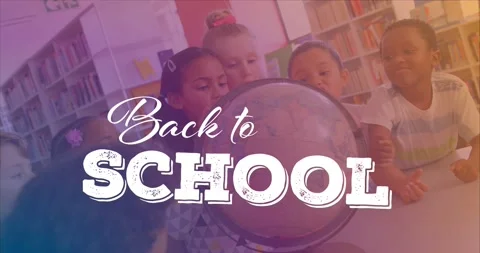 Animation of back to school over class o... | Stock Video | Pond5