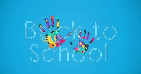 Animation of back to school text over co... | Stock Video | Pond5