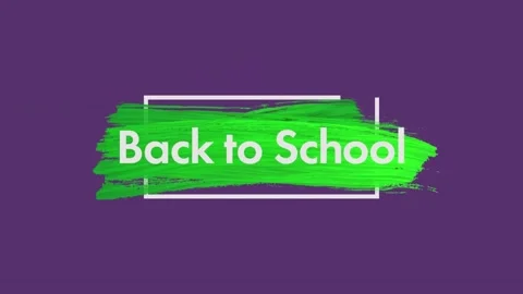 Animation of back to school writing over... | Stock Video | Pond5