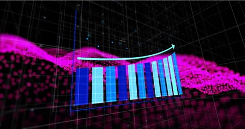 Animation of bar graph showing upward tr... | Stock Video | Pond5