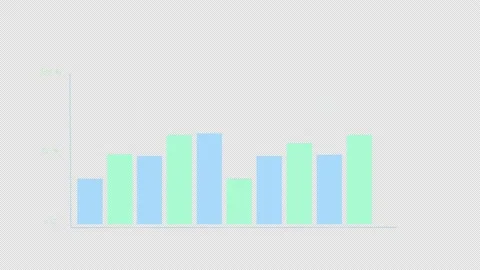 Animation bar graph on transparent backg... | Stock Video | Pond5