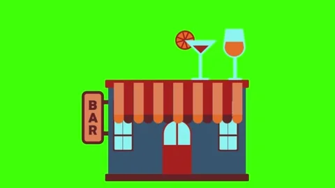 Animation of a bar on a green screen | Stock Video | Pond5