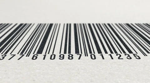 Animation of barcode on paper texture | Stock Video | Pond5