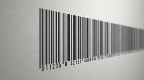 Animation of barcode on paper texture | Stock Video | Pond5