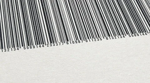 Animation of barcode on paper texture | Stock Video | Pond5