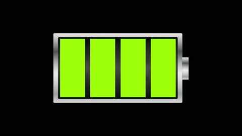 Animation of Battery icon charging from ... | Stock Video | Pond5
