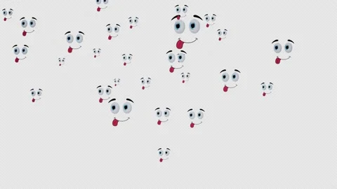 Animation of beating and floating smiley... | Stock Video | Pond5