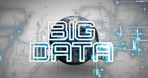 Animation of big data text, navigation p... | Stock Video | Pond5