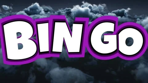 Animation of bingo text over sky with cl... | Stock Video | Pond5