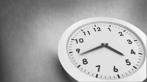Animation of black and white clock movin... | Stock Video | Pond5