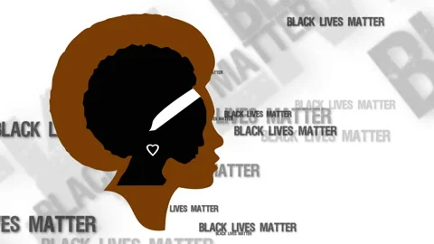 Animation of black lives matter with Afr... | Stock Video | Pond5