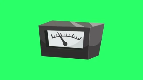 Animation black meter on green screen. | Stock Video | Pond5