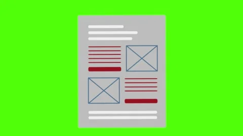 Animation of a blank on green screen bac... | Stock Video | Pond5